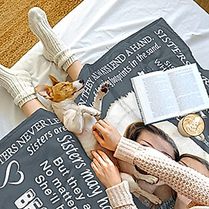 Lcyawer Custom Blanket with Photos and Words,Sister Birthday Gifts from Sister,Unique Bestie Gifts,Personalized Throw Blankets with Picture,to My Best Sister Friendship Presents,Great Sister Blanket