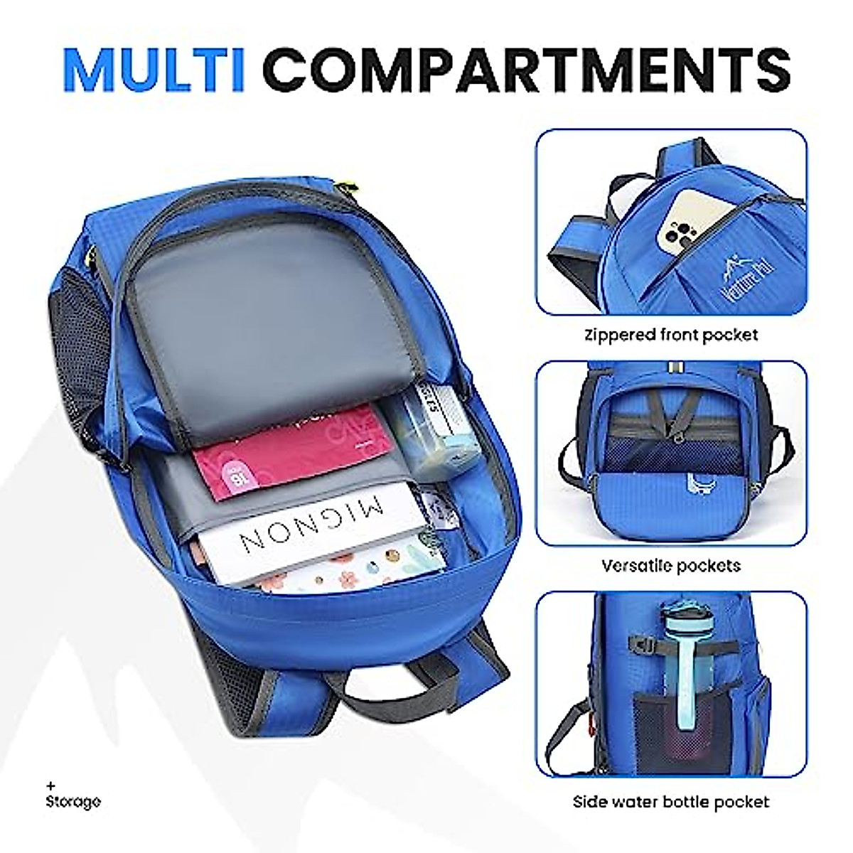 Venture Pal 35L Ultralight Lightweight Packable Foldable Travel Camping Hiking Outdoor Sports Backpack Daypack