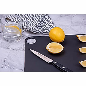 ARCOS Cutting Board 15x11 Inch Resin and Cellulose Fibre 377x277 mm. 963 gr. Chopping Board. Series Tablas. Color Black