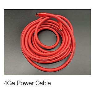 Blaupunkt AMK44R Car Audio Amplifier 4 Gauge Wiring Kit RED