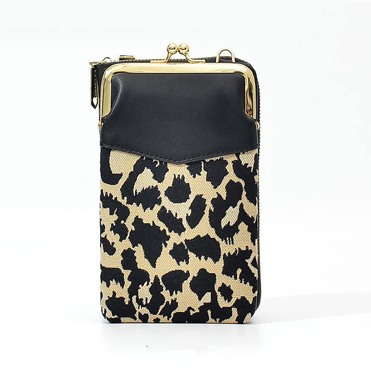 Women Leopard Crossbody Bag Cell Phone Purse Wallet for iPhone 15 Pro Max, 15 Pro, 15 Plus, 15, for Samsung Galaxy S23 FE, A05s, A05, F34, M34 5G, F54, A24 4G, F14, M54, A54