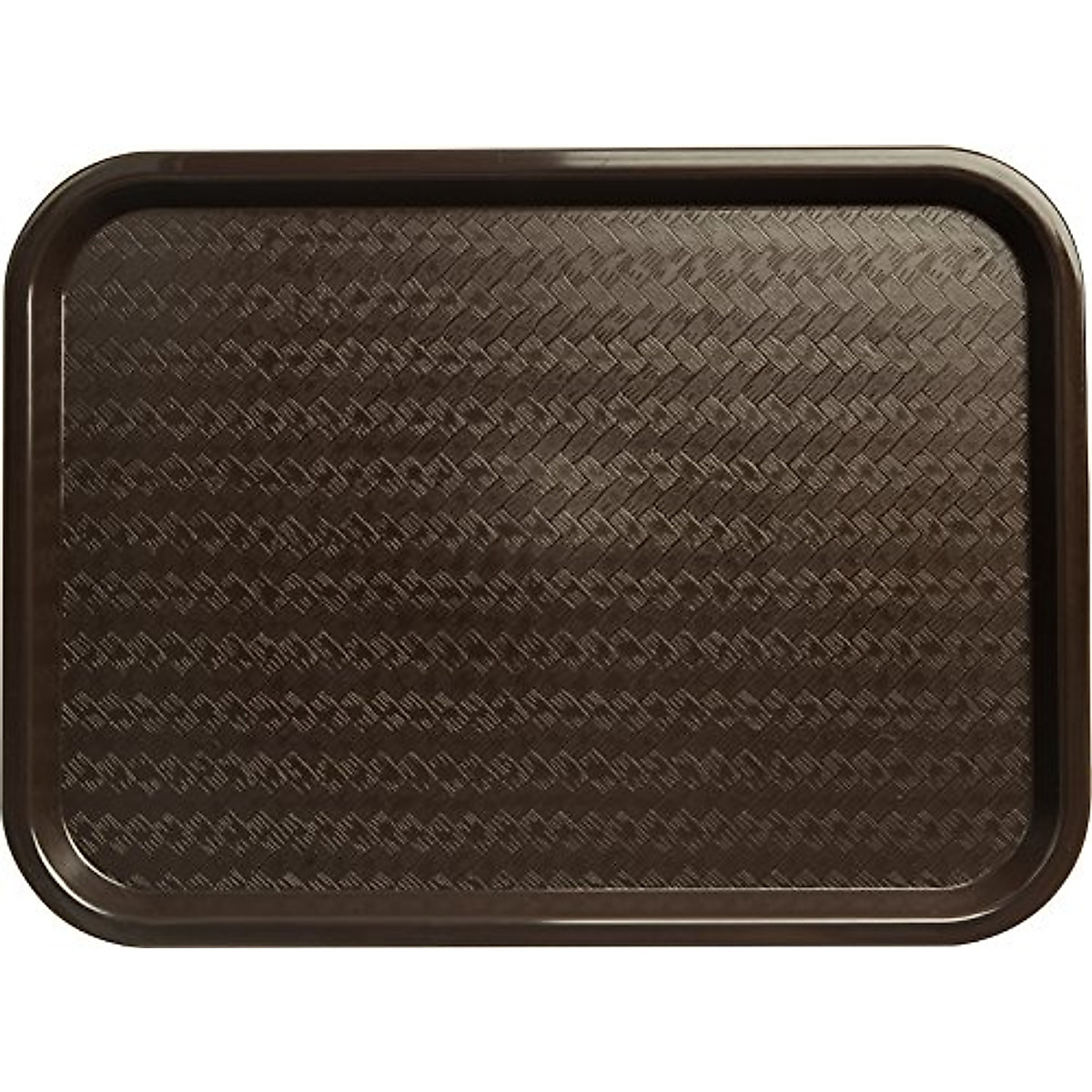 Carlisle FoodService Products CT121669 Café Standard Cafeteria / Fast Food Tray, 12" x 16", Chocolate