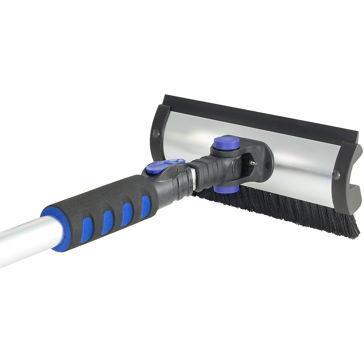 SubZero 80037 60" Quick Lock Pivoting Head Snowbroom with Integrated Squeegee and Ice Scraper , Black