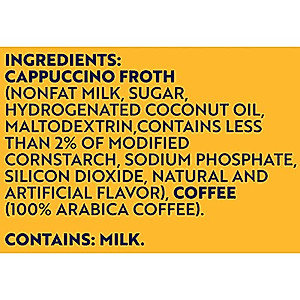 Gevalia Frothy 2-Step Cappuccino Espresso Keurig K-Cup Coffee Pods & Froth Packets Kit (6 ct Box)