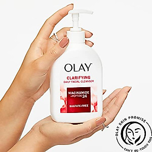 Olay Niacinamide + Peptide 24 Face Wash, Clarifying, Sulfate-Free, 16 oz