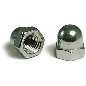 3/8"-24 Acorn Cap Nuts, 18-8 Stainless Steel, Plain Finish, Qty 25 - by Fastener Depot, LLC