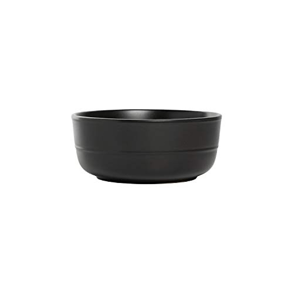 10 Strawberry Street Double Line 16 Piece Dinnerware Set, Matte Black