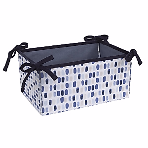 Nautica Nautical Adventure Blue & White Sailboat, Anchor, Waves, & Stripes 4Piece Nursery Crib Bedding Set - Comforter, 100% Cotton Fitted Crib Sheet, Crib Skirt, & Storage, Navy, Light Blue, White,