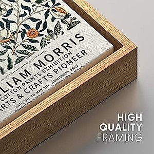 IDEA4WALL Framed Canvas Print Wall Art Cotton Prints Exhibition Poster Master Artist William Morris Nature Wilderness Oil Painting Impressionism for Living Room, Bedroom, Office - 16"x24" Natural