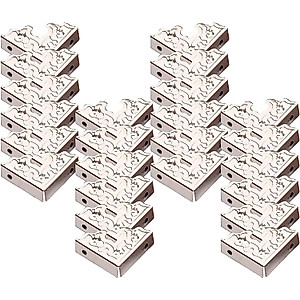 Table Corner Protection,Furniture Corner Guard,24 Pcs Desk Edge Safety Bumpers Iron Edge Cover Antique Furniture Corner Edge Guards,Jewelry Boxe