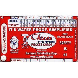 Chico's Pipe Fitters Pocket Cards