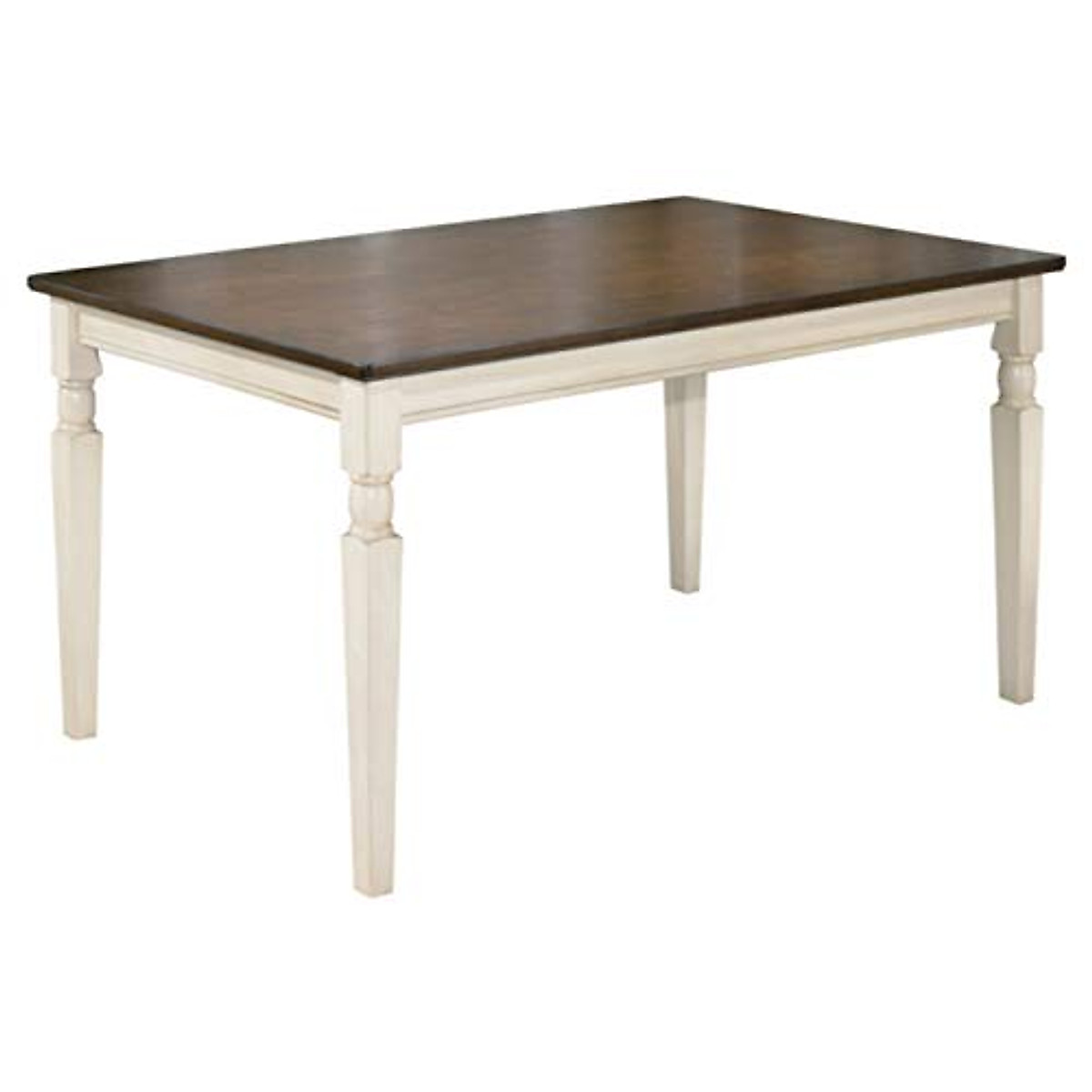 Signature Design by Ashley Whitesburg Cottage Dining Table, Seats up to 6, Brown & Antique White