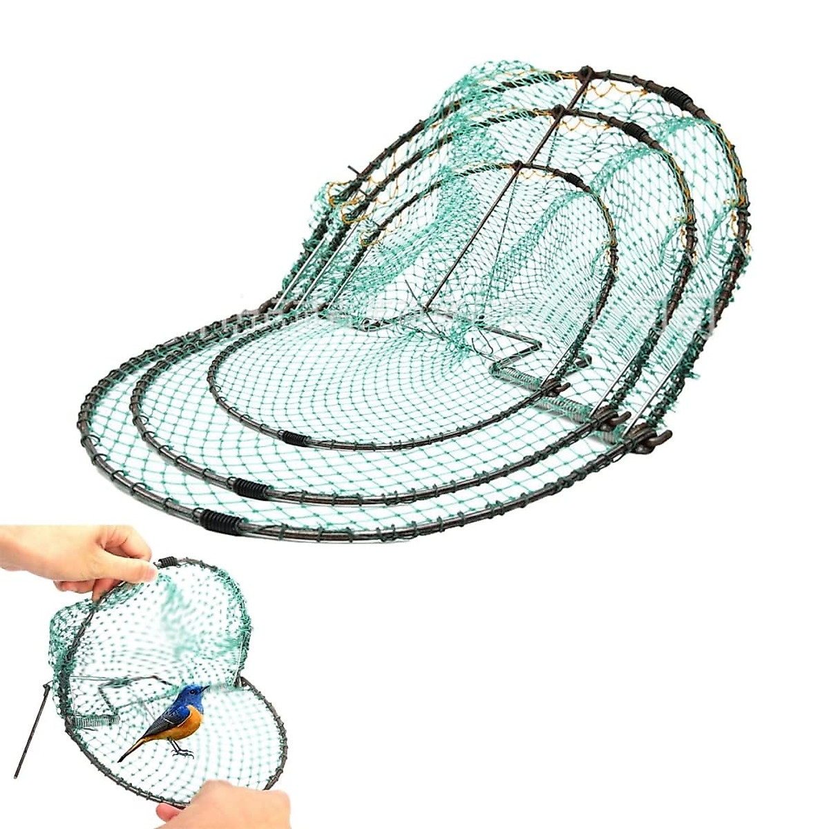 Catching Bird Net Control Humane Live Trap Mesh for Sparrows Pigeons Quail and Birds (30cm)