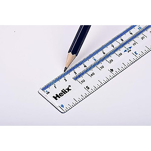 Helix Shatter-Resistant Ruler 6 Inch / 15cm (10011)