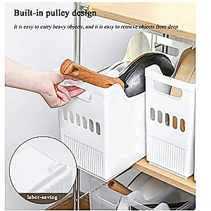 YUEGOO Kitchen Sinks Solid Under Sink Storage Storage Shelf for Bathroom Kitchen, Multifunction Organizer for Kitchen Bathroom Office Living Room Under Sink/White/32 * 14 * 25cm