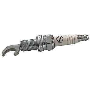 Harley-Davidson Spark Plug Bottle Opener, Metal w/White Enamel Accents HDL-18583
