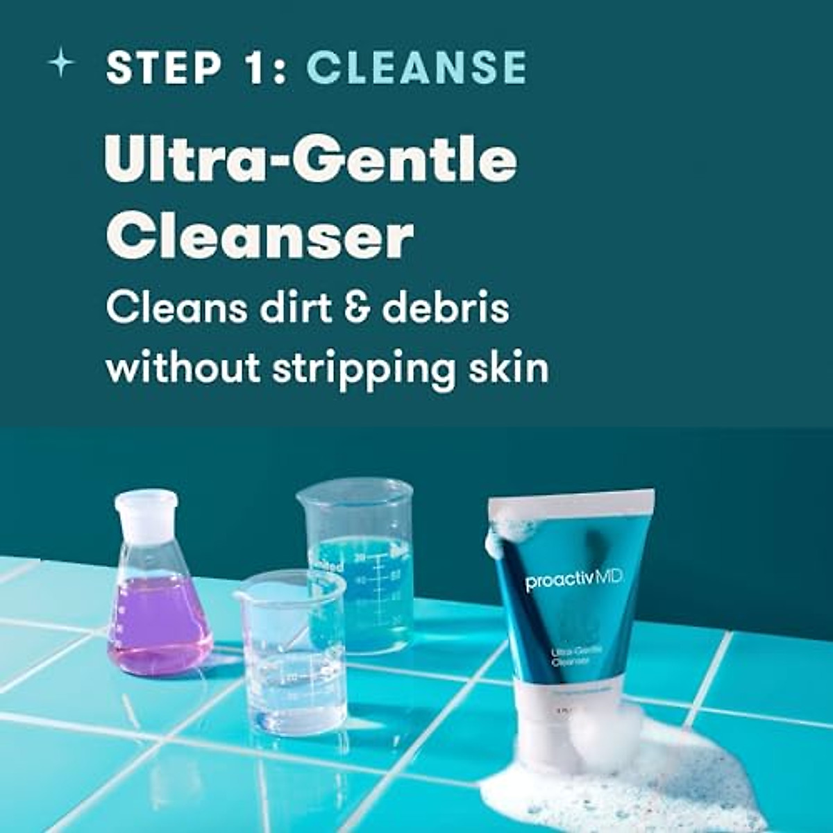 ProactivMD Adapalene Gel Acne Kit - with Adapalene Gel Acne Treatment, Green Tea Face Cleanser, and Moisturizer with Hyaluronic Acid- 30 Day Kit