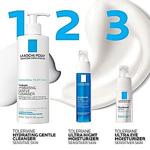La Roche-Posay Toleriane Dermallergo Night Cream for Face Intense Soothing Moisturizer with Vitamin E, Allergy Tested, for Sensitive Skin, Formerly Toleriane Ultra Night