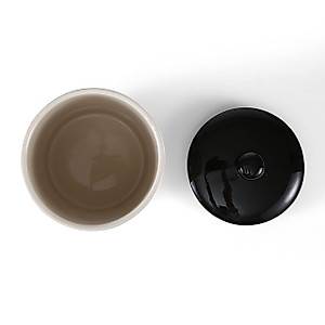 SpongeBob SquarePants Deco Dog Treat Jar | 10 x 5 Ceramic Dog Food Storage Cylinder with Lid, Dishwasher Safe