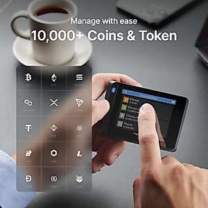 SecuX W20 Crypto Wallet with Intuitive Touchscreen, Hardware Wallet with Bluetooth, Easy to Manage Bitcoin, Ethereum, NFTs, Tokens, and Cryptocurrency with Military-Grade Security Features