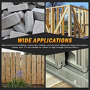 Kamsin ST64 14 Gauge Heavy Duty Pneumatic Concrete T Nailer, Fits 3/4 Inch to 2-1/2 Inch T Nails, Air Power Concrete T Nail Gun/Brad Nailer for Truss Building, Concrete Brick Nailing and Hardwood