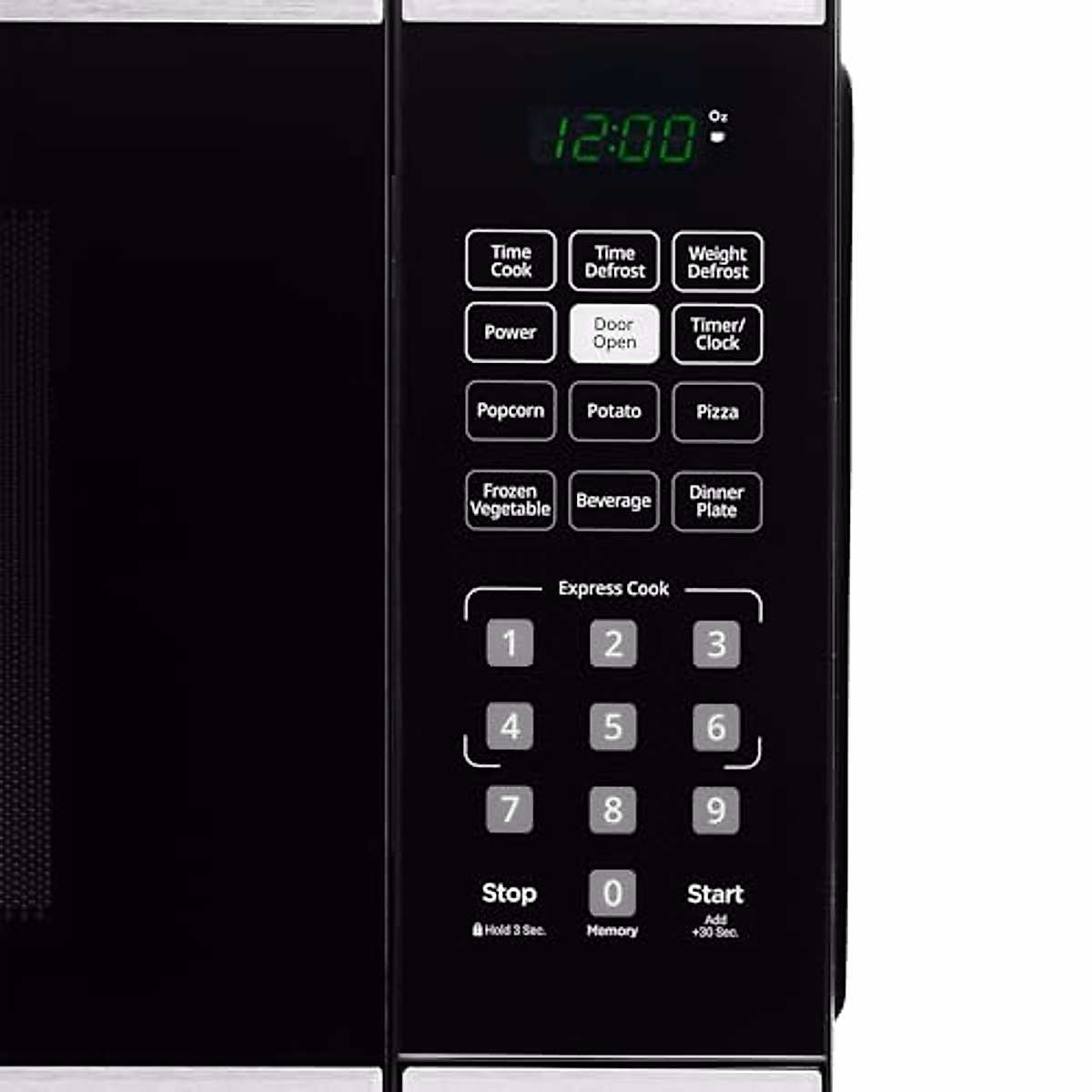 Danby DBMW0925BBS 0.9 cu. ft Countertop Microwave, Black and Stainless Steel