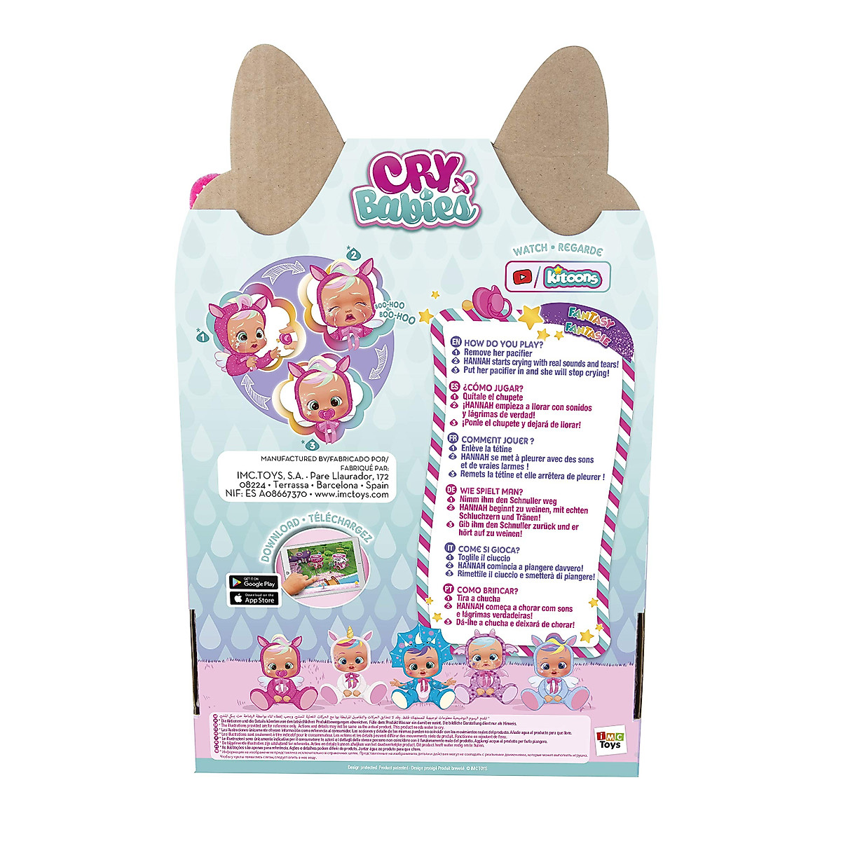 Cry Babies Hannah The Pegasus - Amazon Exclusive Doll, Multi