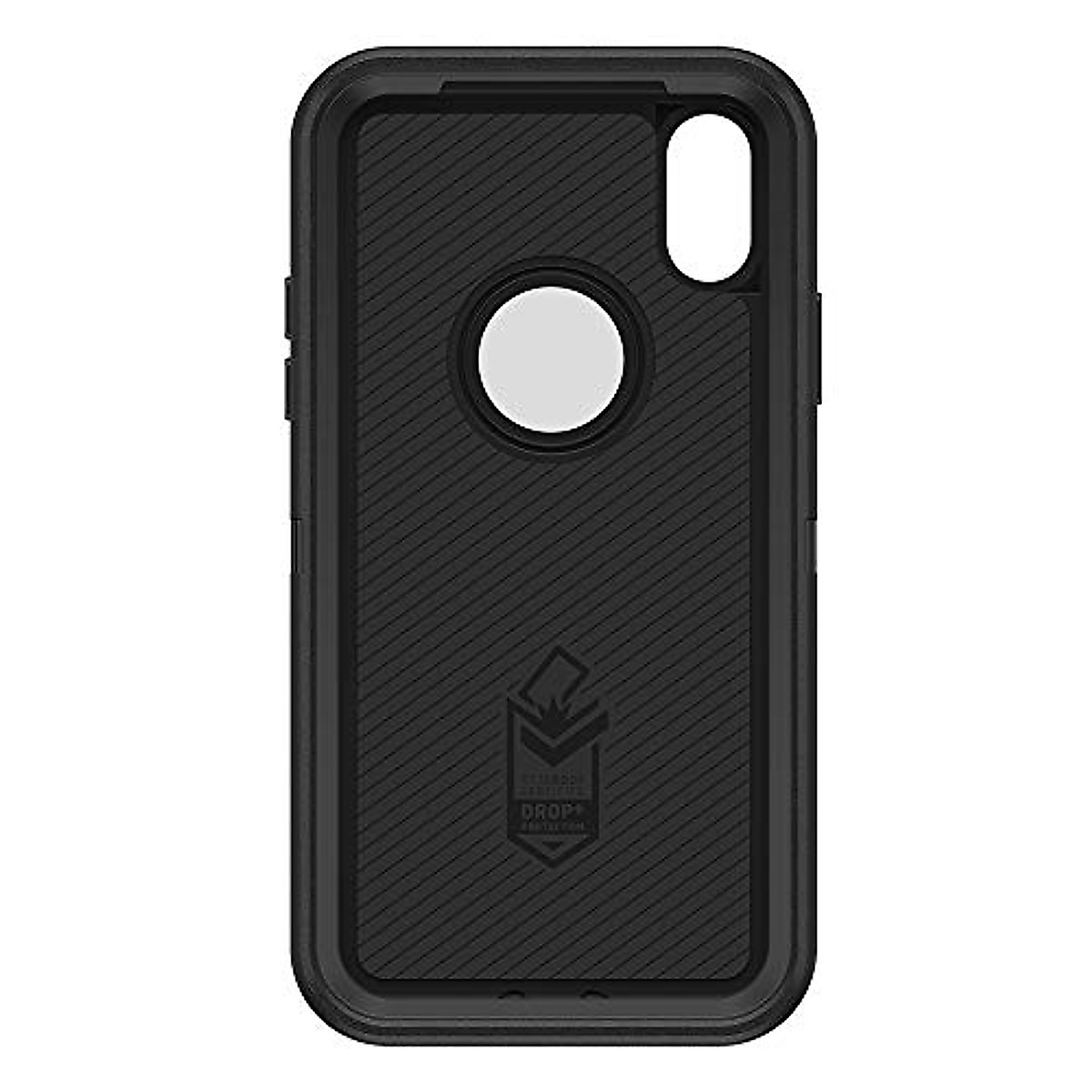 OtterBox iPhone Xs AND iPhone X Defender Series Case - BLACK, rugged & durable, with port protection, includes holster clip kickstand
