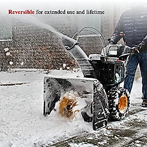 Universal Snow Thrower Slide Shoes (2 Pack) 490-241-0010 Fits Most 2-and 3-Stage Throwers Snowblower Skid Shear Pins Carriage Bolts Includes Mounting Hardware for MTD Troy-Bilt Yard Machines