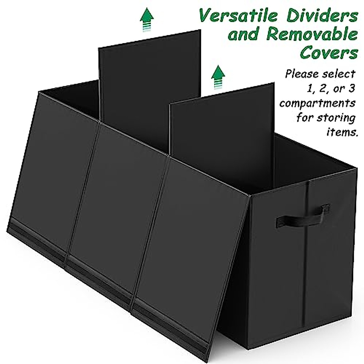 Large Toy Chest for Boys Girls, 40" Toy Box Organizer with Removable Divider, Foldable Sturdy Storage Bins with Lids for kids, Toy Chests for Nursery Playroom Bedroom Living Room