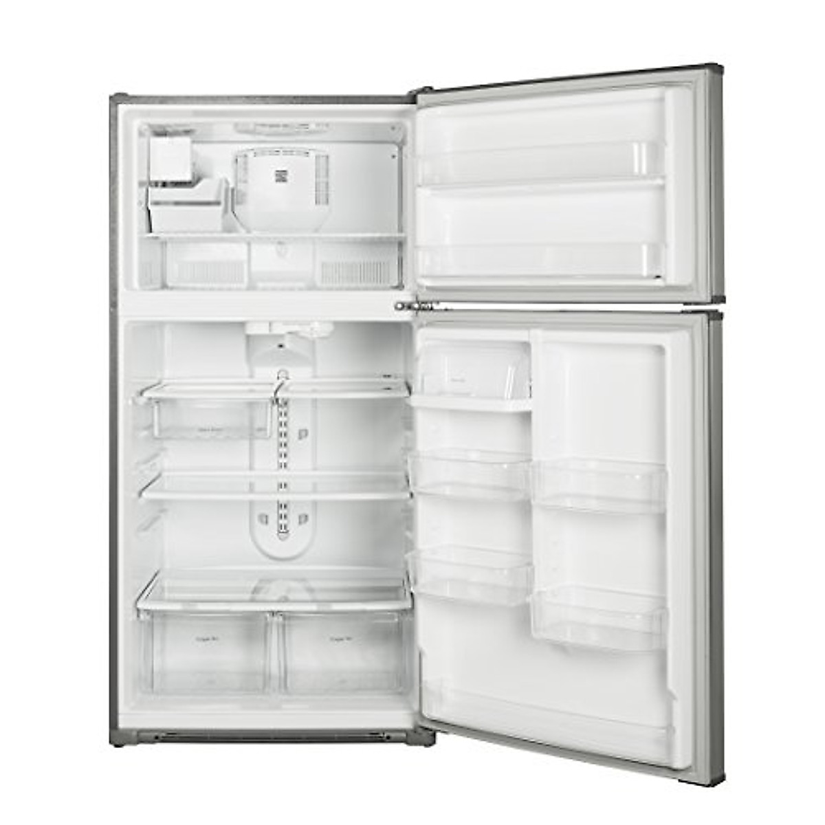 Kenmore Top-Freezer Refrigerator with Ice Maker and 21 Cubic Ft. Total Capacity, Stainless Steel