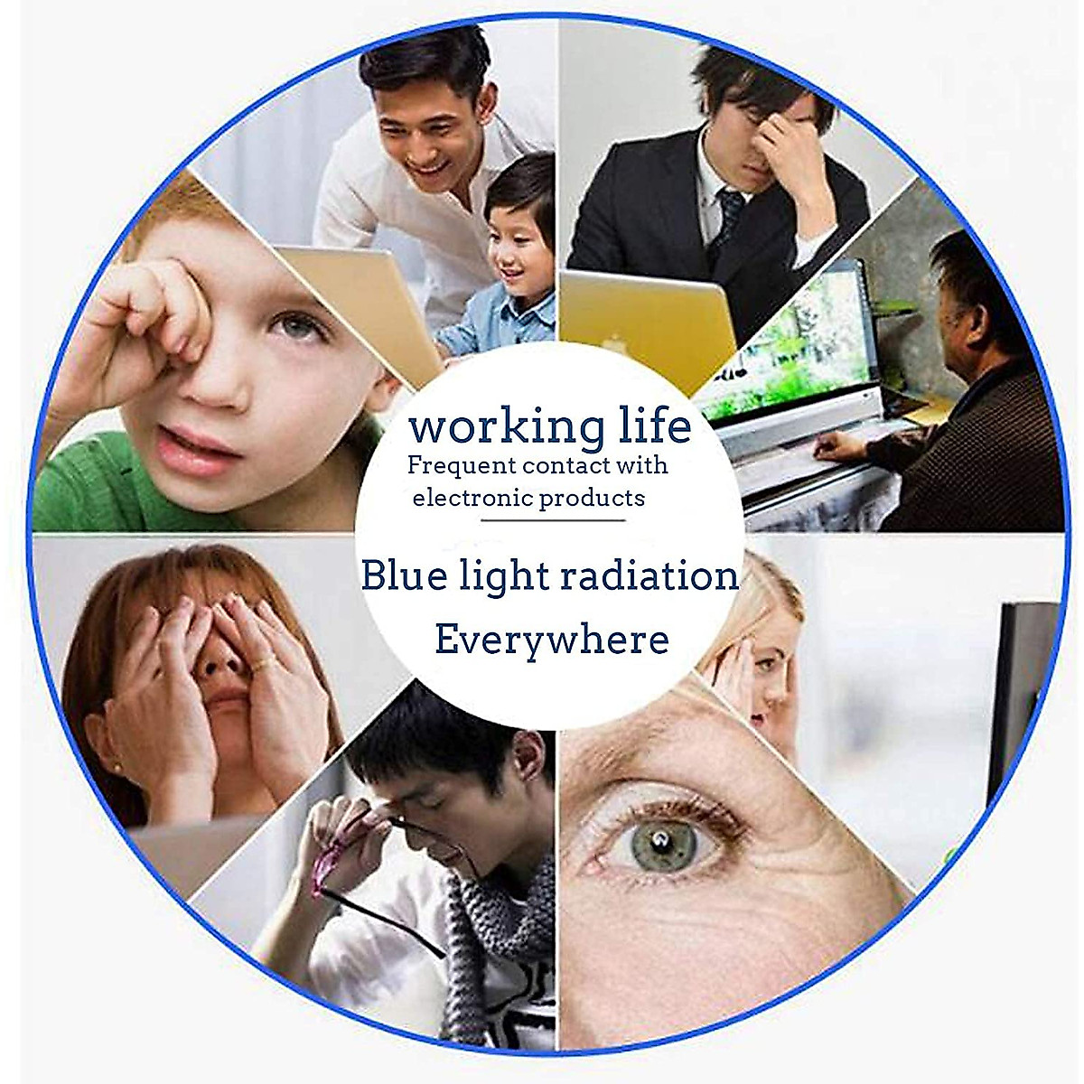 Anti Blue Light Screen Protector for TV 40~75 Inch - Anti-Glare Film for LCD, LED, 4K OLED & QLED HDTV,55inL1221xW689mm