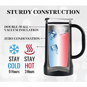 Onebttl Funny Birthday Gifts for Men, Him, 24 oz Travel Mug with Handle, Beer Stein for Men, Legends are Born in March