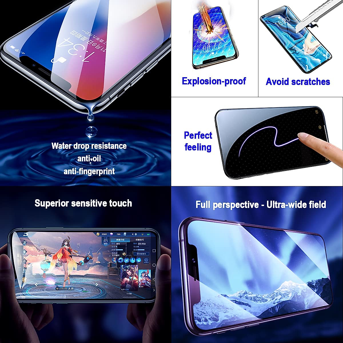 EFAITHFIX for iPhone 11 LCD Screen Replacement 6.1 Inch Frame Assembly LCD Display and 3D Touch Screen Digitizer with Repair Tools Kit for A2111, A2223, A2221 with Waterproof Adhesive Tempered Glass