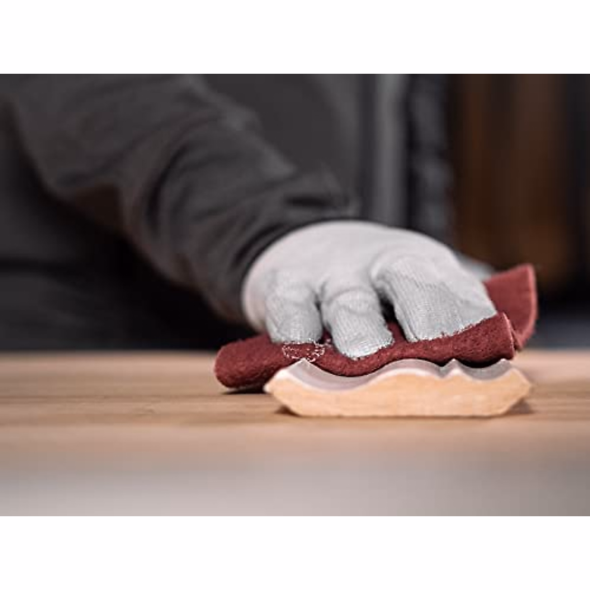 Mirka 18-118-447 25 pieces 4 1/2-Inch by 9-Inch Very Fine Scuff Pads 360 grit, red, black, grey, beige