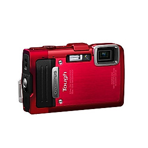 Olympus Stylus TG-830 iHS Digital Camera with 5x Optical Zoom and 3-Inch LCD (Red) (Old Model)