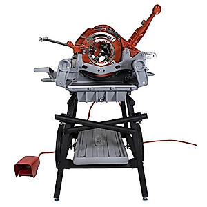 RIDGID® 1224 Pipe Threader 26092 with Dies Die Heads Universal Cart & Oil (Renewed)