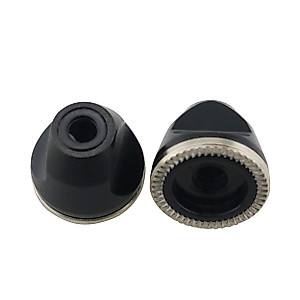 Ruiwaer 2PCS Quick Release Rod Nut M5 Screw Non-Slip Nut Mountain Bike Quick Release Shaft All Aluminum Alloy Nut Bicycle Quick Release Lever Nut Fixed Gear Road Bike Modified Parts, Black