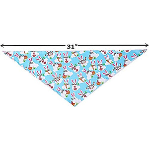 Dog Bunny Ears Headband and Pet Easter Bandana