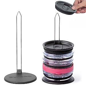 ELYPRO - Revolutionary Tumbler Lid Organizer - Space-Saving Design - Slim Vertical Storage for Up to 10 Lids , Clutter-Free Kitchen Cabinets and Countertops Organization