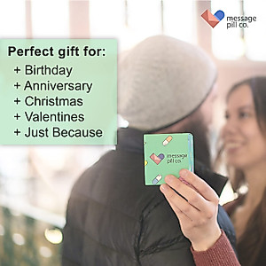 Long Distance Relationships Gifts Love Messages in a Bottle Gift for Boyfriend or Girlfriend (50PCS) Pre-Written Love Capsules Letters in Plastic Jar