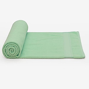 Magshion Extra Large Cotton Bath Sheet for Bathroom Adults Oversized Quick-Dry Bath Sheet Towel, Mint Green