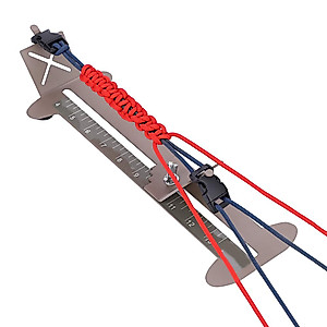 Paracord Jig,Paracord Bracelet Kit and Jig Set Adjustable Steel Frame with Hanks Free Buckles