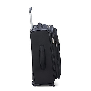 DELSEY PARIS Sky Max 2.0 Softside Expandable Luggage with Two Wheels, Black, Carry-on 21 Inch