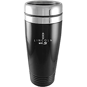 Au-TOMOTIVE GOLD Stainless Steel Travel Mug for Lincoln MKS (Black)