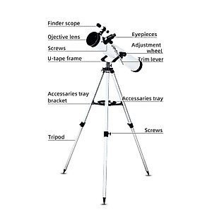 BXGTECH Telescope 76 mm Astronomical Telescopes with Tripod Phone Adapter Portable Refractor Telescope for Kids Child Adults Beginners