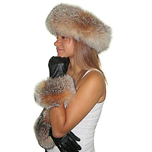 4 inches Dyed Crystal Fox Headband