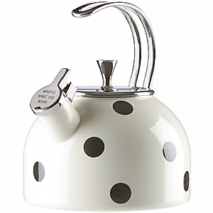 Kate Spade New York Black Deco Kettle, 3.80 LB, Scatter Dot