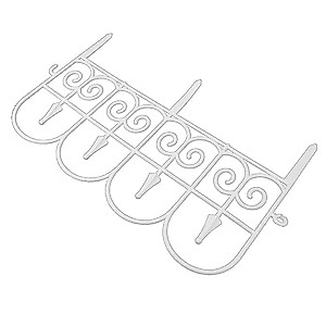 Small Decorative Garden Fence, 5 Panels PP Wire Fencing Border, Flower Edging Border Fence for Outdoor Yard Pathway Patio Landscape