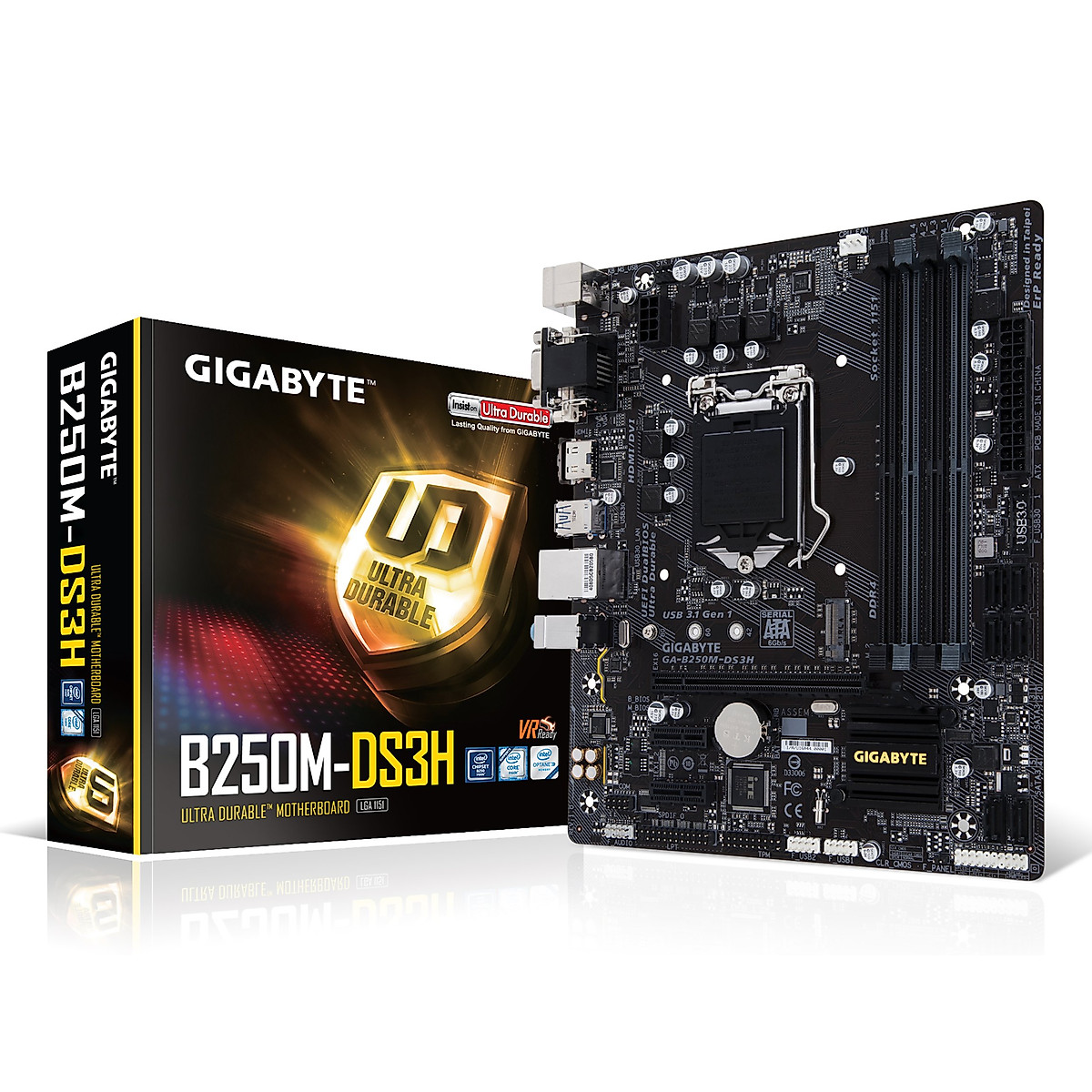 GIGABYTE GA-B250M-DS3H LGA1151 Intel Micro ATX DDR4 Motherboard